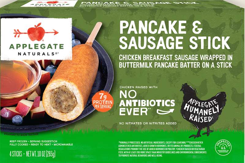Products - Breakfast Sausage - Applegate Naturals® Pancake & Chicken Sausage Stick | APPLEGATE ...